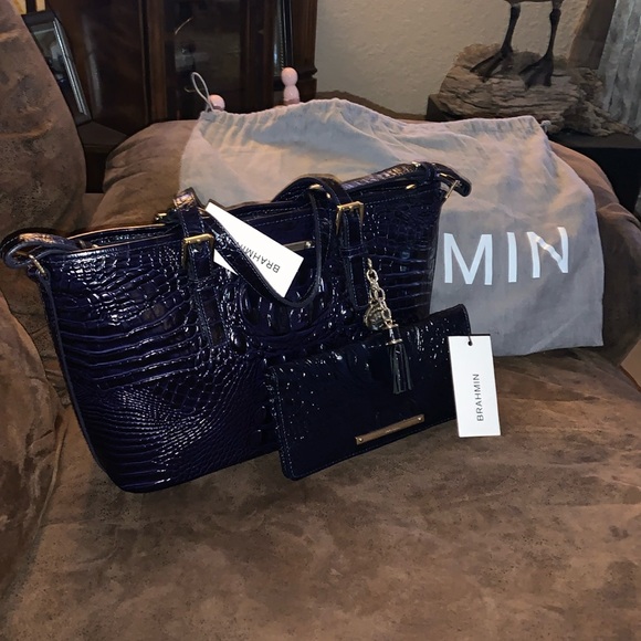 Brahmin | Bags | Nwt Mini Asher Ink Melbourne Ady Wallet By Brahmin ...